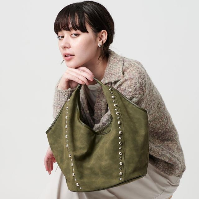 ビューティー＆ユース ユナイテッドアローズ（BEAUTY&YOUTH）/スタッズ ワンハンドル ショルダーバッグ