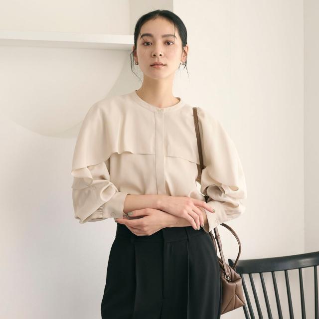 ビューティー＆ユース ユナイテッドアローズ（BEAUTY&YOUTH）/【WEB限定 Wardrobe DAILY MINIMAL】フリルレイヤーブラウス ウォッシャ…