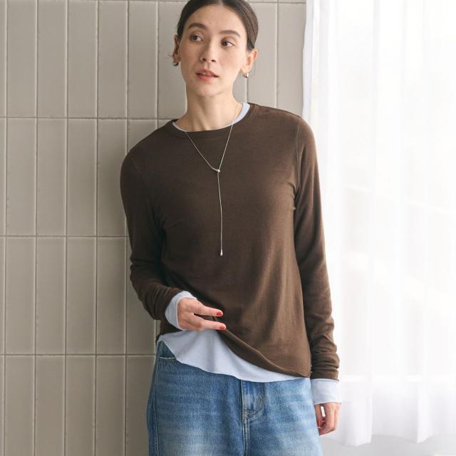 ビューティー＆ユース ユナイテッドアローズ（BEAUTY&YOUTH）/セルロースウールブレンド クルーネックカットソー