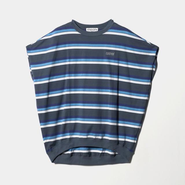 ビューティー＆ユース ユナイテッドアローズ（BEAUTY&YOUTH）/＜Americana＞マルチボーダー スリーブレス トップス/ブラック