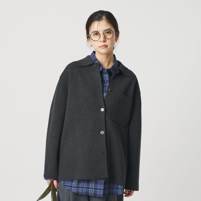 ビューティー＆ユース ユナイテッドアローズ（BEAUTY&YOUTH）/コットンウールブレンド ミラノリブ シャツカーディガン ウォッシャブル