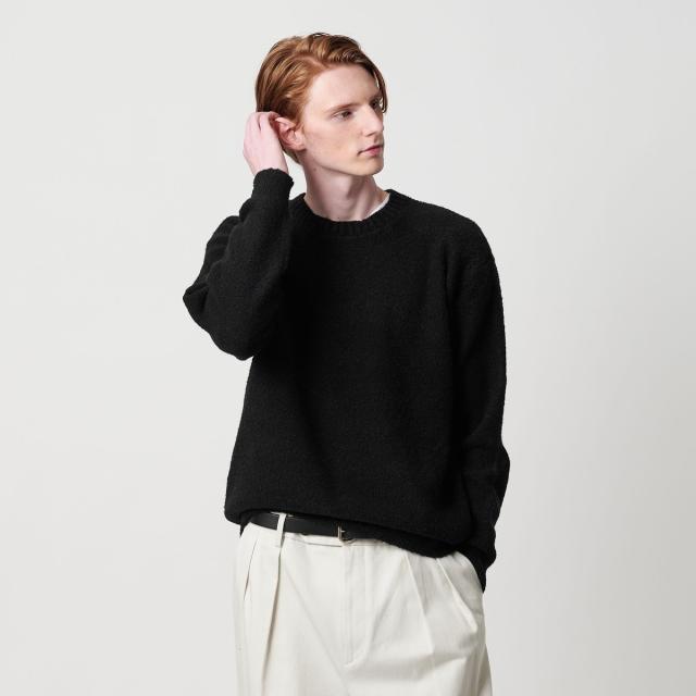 ビューティー＆ユース ユナイテッドアローズ（BEAUTY&YOUTH）/クリンプ コットンウール クルーネック ニット