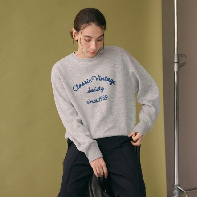 ビューティー＆ユース ユナイテッドアローズ（BEAUTY&YOUTH）/ロゴクルーネック ニットプルオーバー ウォッシャブル