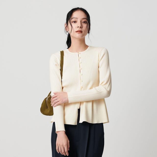 ビューティー＆ユース ユナイテッドアローズ（BEAUTY&YOUTH）/【WEB限定 Wardrobe DAILY MINIMAL】ペプラム2WAY リブニットプルオーバー