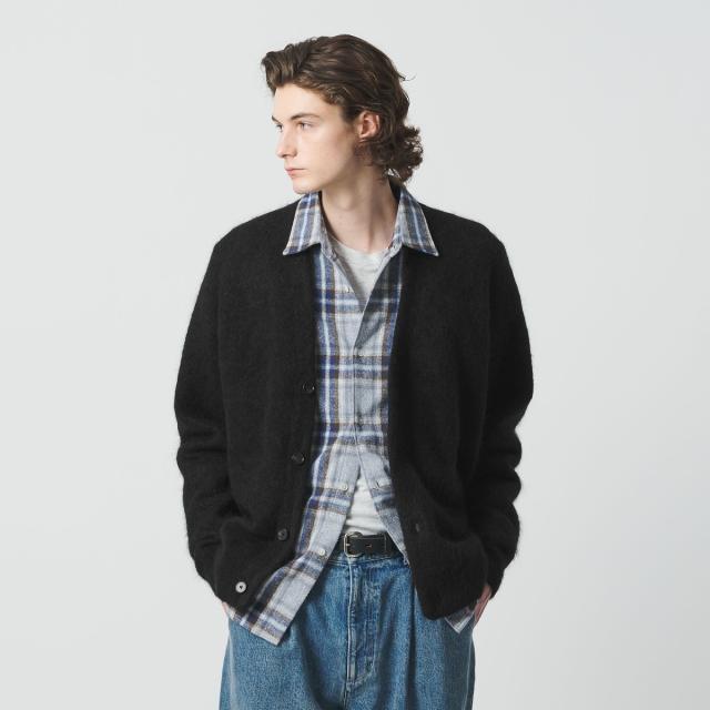 ビューティー＆ユース ユナイテッドアローズ（BEAUTY&YOUTH）/シャギー モヘヤ Vネック カーディガン