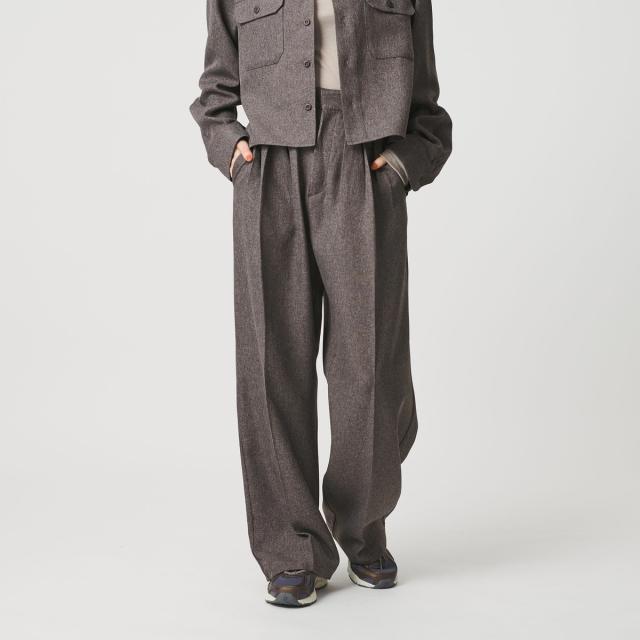 ビューティー＆ユース ユナイテッドアローズ（BEAUTY&YOUTH）/【WEB限定】ポリエステル タックワイドパンツ ウォッシャブル