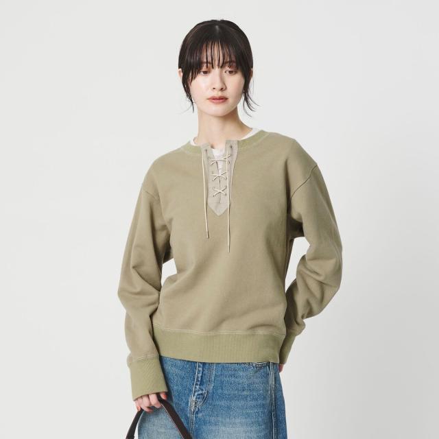ビューティー＆ユース ユナイテッドアローズ（BEAUTY&YOUTH）/コットン レースアッププルオーバー