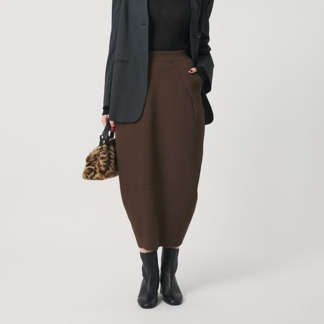 ビューティー＆ユース ユナイテッドアローズ（BEAUTY&YOUTH）/【WEB限定】ポリエステル コクーンニットスカート ウォッシャブル