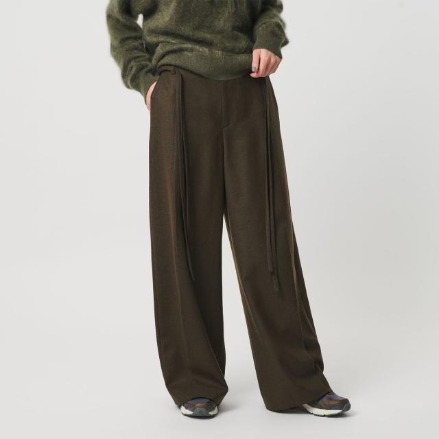 ビューティー＆ユース ユナイテッドアローズ（BEAUTY&YOUTH）/毛ブレンド ハイウエスト タックワイドパンツ