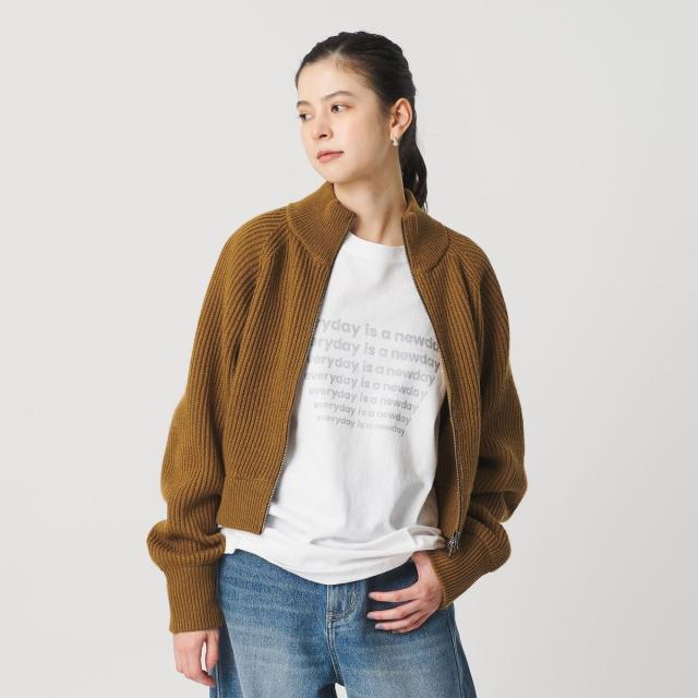 ビューティー＆ユース ユナイテッドアローズ（BEAUTY&YOUTH）/ウールブレンドアゼ ジップショートカーディガン