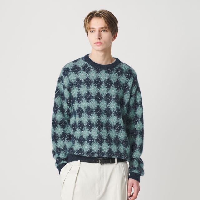 ビューティー＆ユース ユナイテッドアローズ（BEAUTY&YOUTH）/ロンバス モヘヤ クルーネック ニット