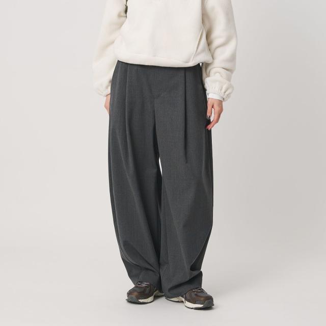 ビューティー＆ユース ユナイテッドアローズ（BEAUTY&YOUTH）/毛ポリエステル カーブパンツ ウォッシャブル