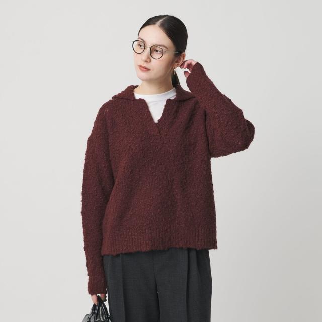 ビューティー＆ユース ユナイテッドアローズ（BEAUTY&YOUTH）/スラブヤーン スキッパー ニットプルオーバー