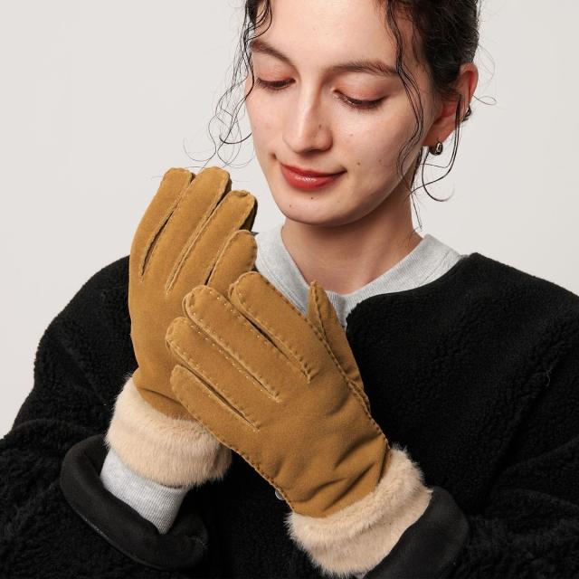 ビューティー＆ユース ユナイテッドアローズ（BEAUTY&YOUTH）/スエード ファーライク グローブ
