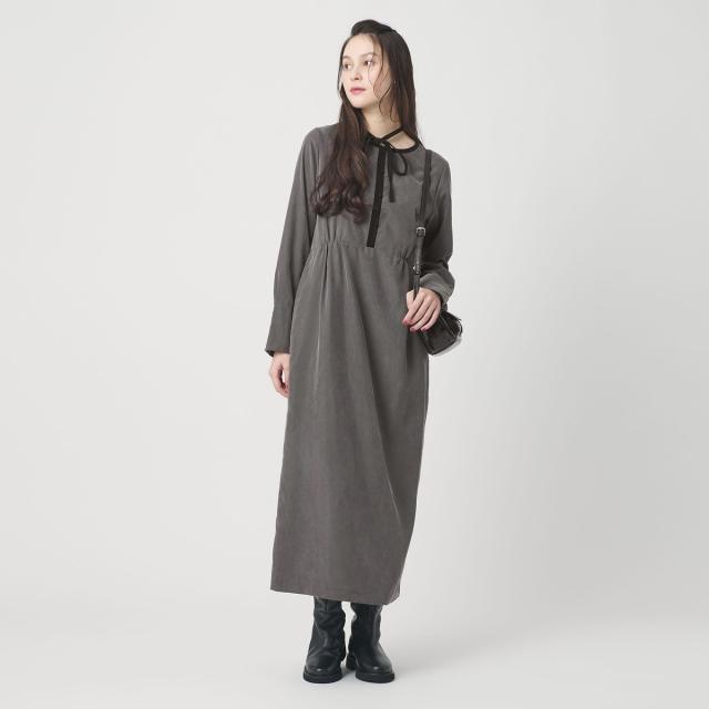 ビューティー＆ユース ユナイテッドアローズ（BEAUTY&YOUTH）/キュプラブレンド タイリボンワンピース