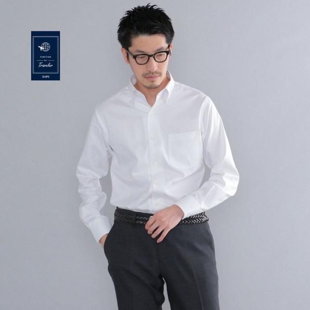 シップス（SHIPS）/SHIPS: イージーアイロン 無地 イタリアンボタンダウン シャツ