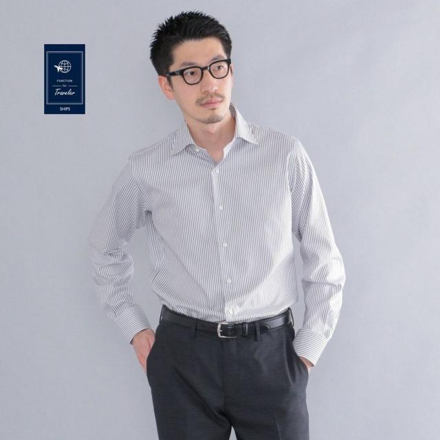 シップス（SHIPS）/SHIPS: イージーアイロン ロンスト ワイドカラー シャツ