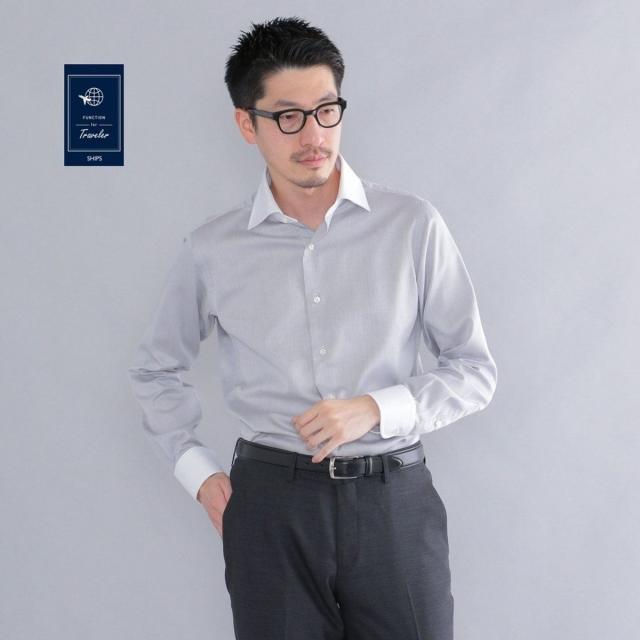 シップス（SHIPS）/SHIPS: イージーアイロン ワイドカラー  クレリック シャツ