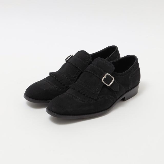 シップス/Lo spago: スエード モンク ウイングチップ シューズ