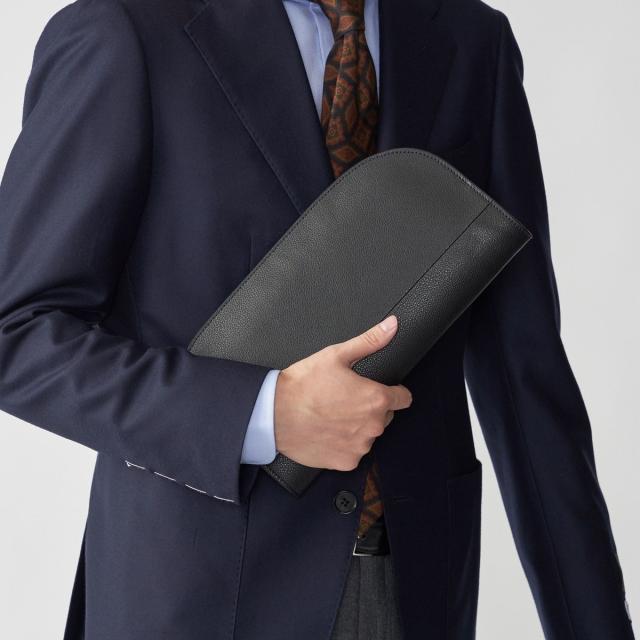 シップス（SHIPS）/SHIPS: スプリットレザー クラッチ バッグ