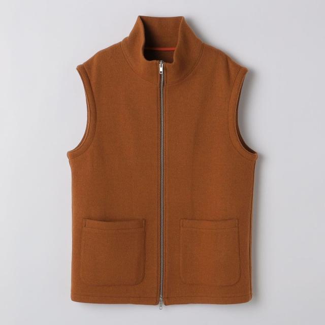 シップス（SHIPS）/BATEAUX DE SHIPS: ボイルドウール ジップ ベスト