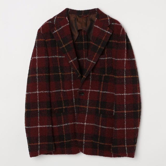 シップス（SHIPS）/GIANFRANCO BOMMEZZADRI: ブークレ タータンチェック ジャケット