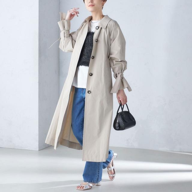 シップス（SHIPS）/〈手洗い可能〉ロング ステンカラー コート 24SS ◇