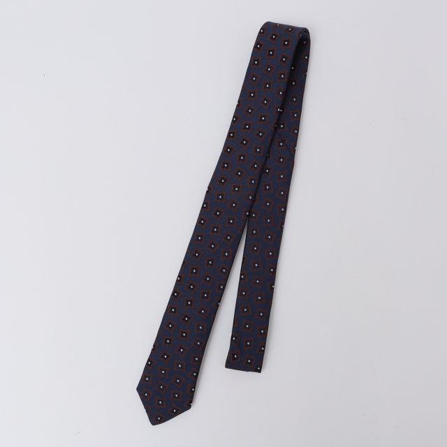 シップス（SHIPS）/MARCEL LASSANCE: SILK/COTTON KOMON NARROW TIE