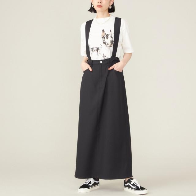 シップス（SHIPS）/SHIPS NINE CASE:〈手洗い可能〉サスペンダー スカート ◇