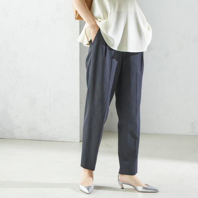 シップス（SHIPS）/〈手洗い可能／UVカット〉ドライ オックス テーパード パンツ