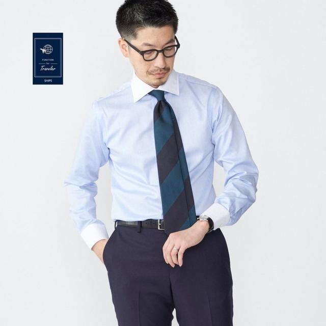 シップス（SHIPS）/SHIPS: イージーアイロン ピケ ワイドカラー クレリック シャツ