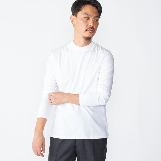 シップス（SHIPS）/SHIPS: ALBINI モックネック ロングスリーブ Tシャツ