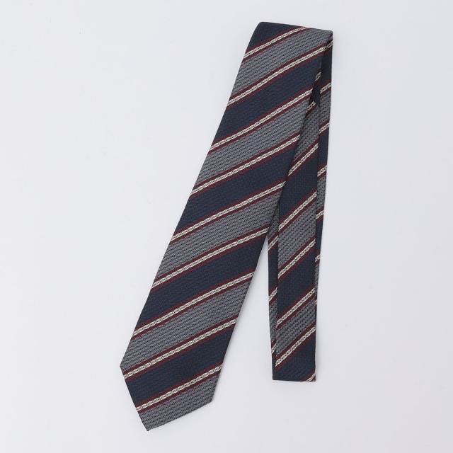 シップス（SHIPS）/Stefanobigi: シルク ジャカード レジメンタル ストライプ ネクタイ
