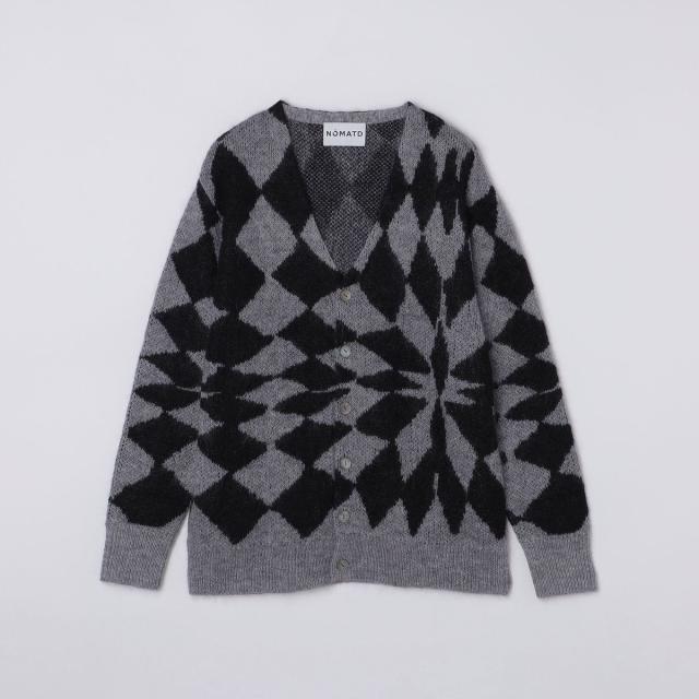 シップス（SHIPS）/NOMA t．d．: JACQUARD DIAMOND CARDIGAN