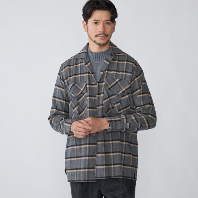 シップス（SHIPS）/【SHIPS別注】Errico Formicola: ウィンドウペーンチェック オーバーシャツ