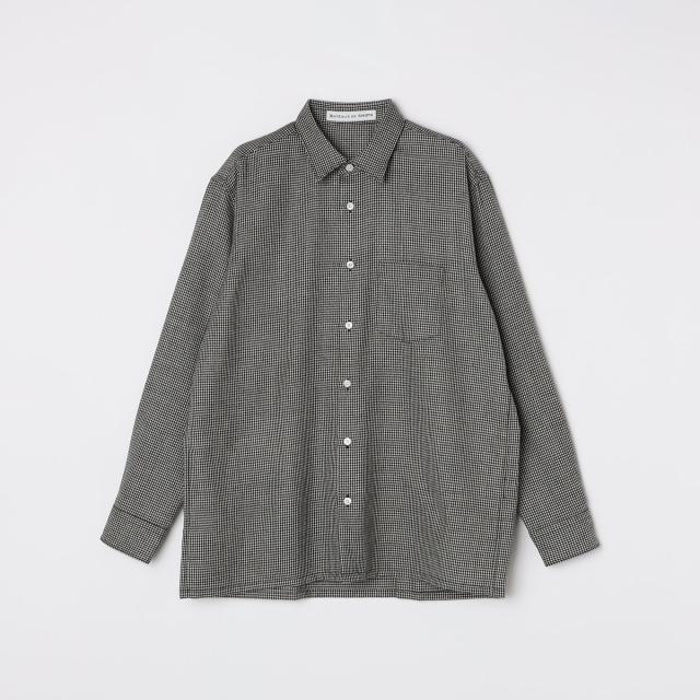 シップス（SHIPS）/BATEAUX DE SHIPS: ウール サキソニー レギュラーカラー シャツ