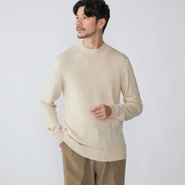 シップス（SHIPS）/【SHIPS別注】PIACENZA: ウール ミドルゲージ モックネック ニット