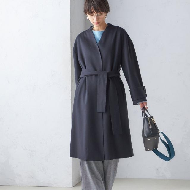 シップス（SHIPS）/MANTECO ノーカラー コート