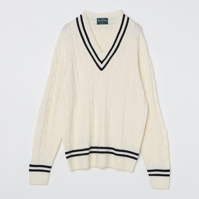 シップス（SHIPS）/ALANPAINE: 7ゲージ クリケット ケーブル ニット