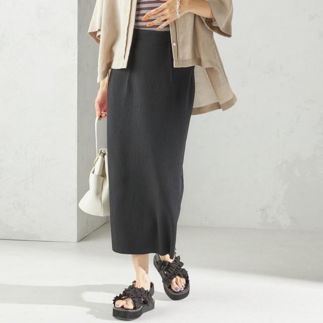 シップス（SHIPS）/〈手洗い可能〉前後 2WAY リブ ニット スカート