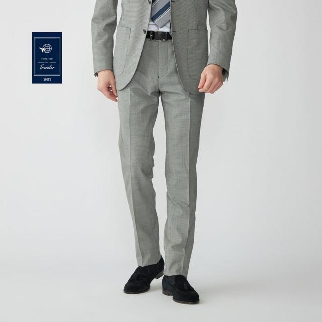 シップス（SHIPS）/SHIPS:〈セットアップ対応〉ウォッシャブル セットアップ ハウンドトゥーススラックス