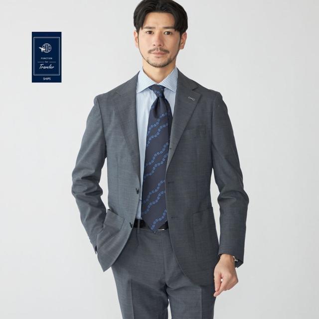 シップス（SHIPS）/SHIPS:〈セットアップ対応〉ウォッシャブル セットアップ ピンヘッド ジャケット