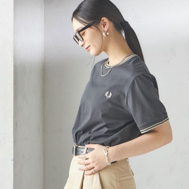 シップス（SHIPS）/FRED PERRY:M1588 TWIN TIPPED TEE