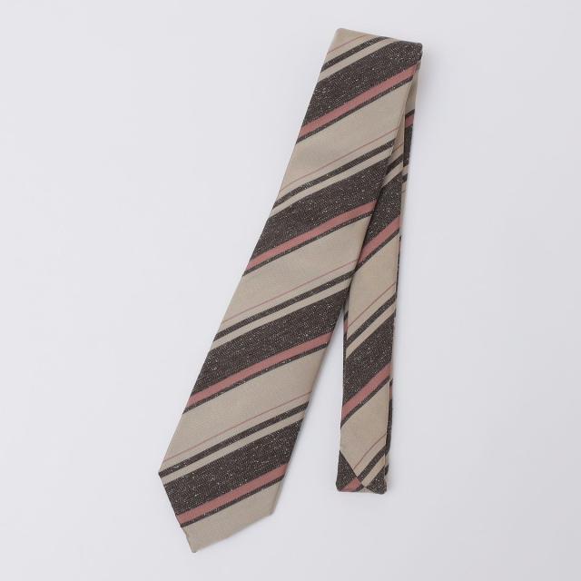 シップス（SHIPS）/Puccini: シルク メランジ ヘリンボーン ストライプ タイ
