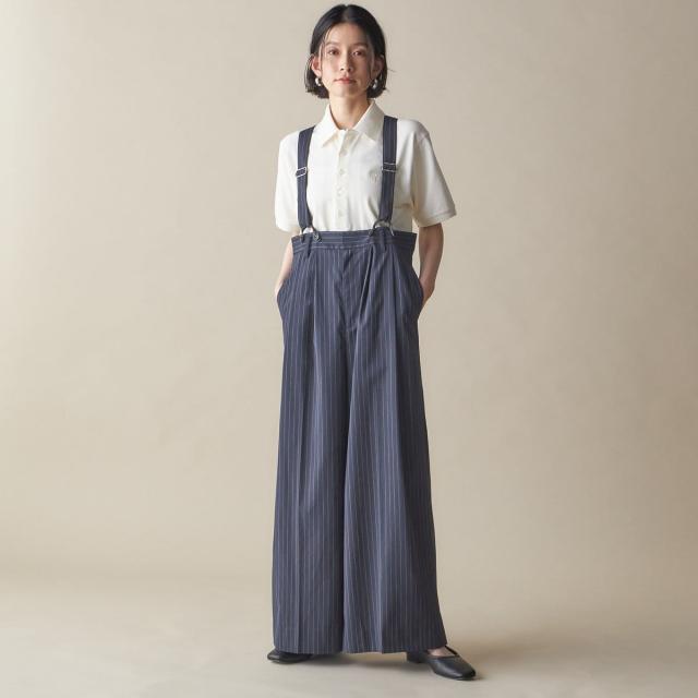 シップス（SHIPS）/SHIPS NINE CASE:〈手洗い可能〉サスペンダー パンツ