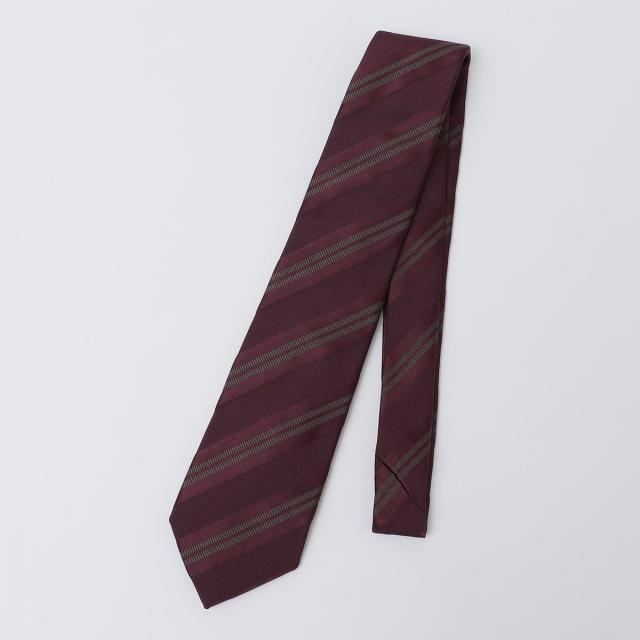 シップス（SHIPS）/Puccini: シルク サテン レップ ストライプ タイ