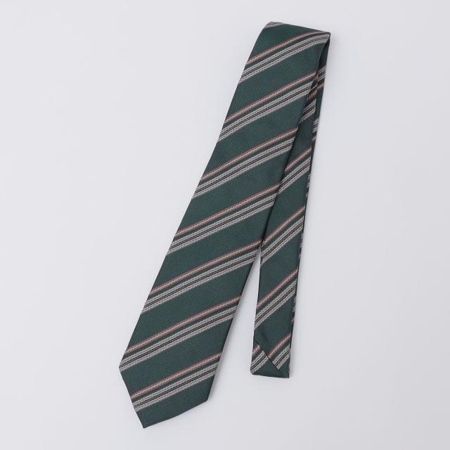 シップス（SHIPS）/Puccini: シルク ジャカード レップ ストライプ  タイ