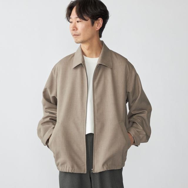 シップス（SHIPS）/SHIPS: ウール ライク ポリエステル ジップ ブルゾン