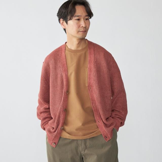 シップス（SHIPS）/SHIPS: サンフェード リネン Vネック カーディガン