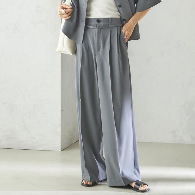 シップス（SHIPS）/〈手洗い可能〉セミ ワイド イージー スラックス